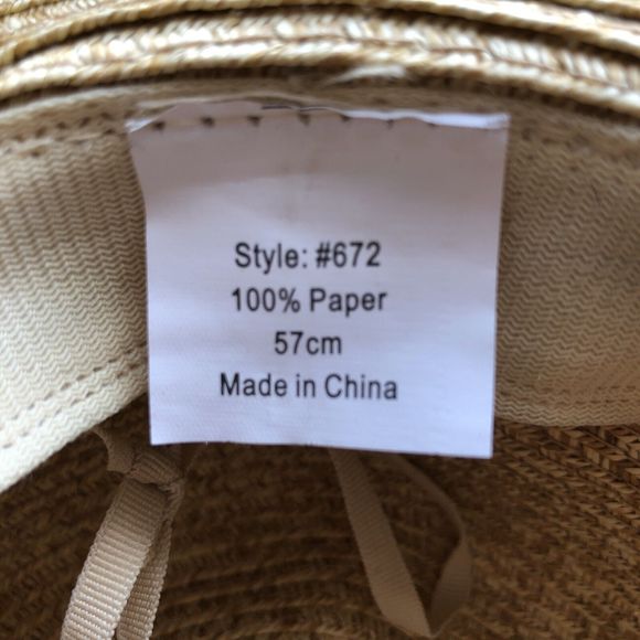 Boardwalk Style | Accessories | Nwt Boardwalk Style Paper Sun Hat Wide ...